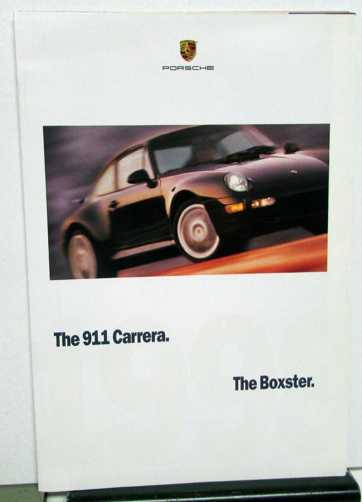 1998 Porsche 911 Carrera & Boxster Models Dealer Sales Brochure Folder ...