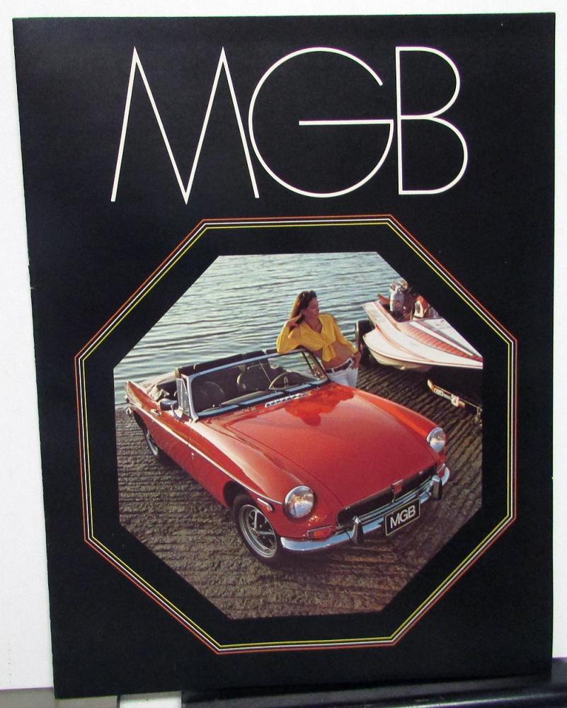 1973 MG Dealer Sales Brochure MGB Models Sports Car Features Specs