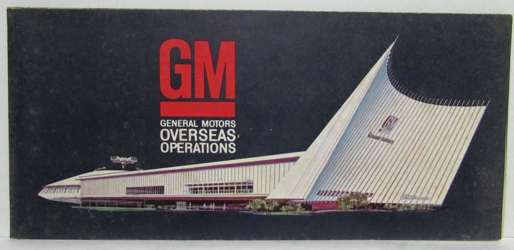 1965 GM General Motors Overseas Operations Sales Folder