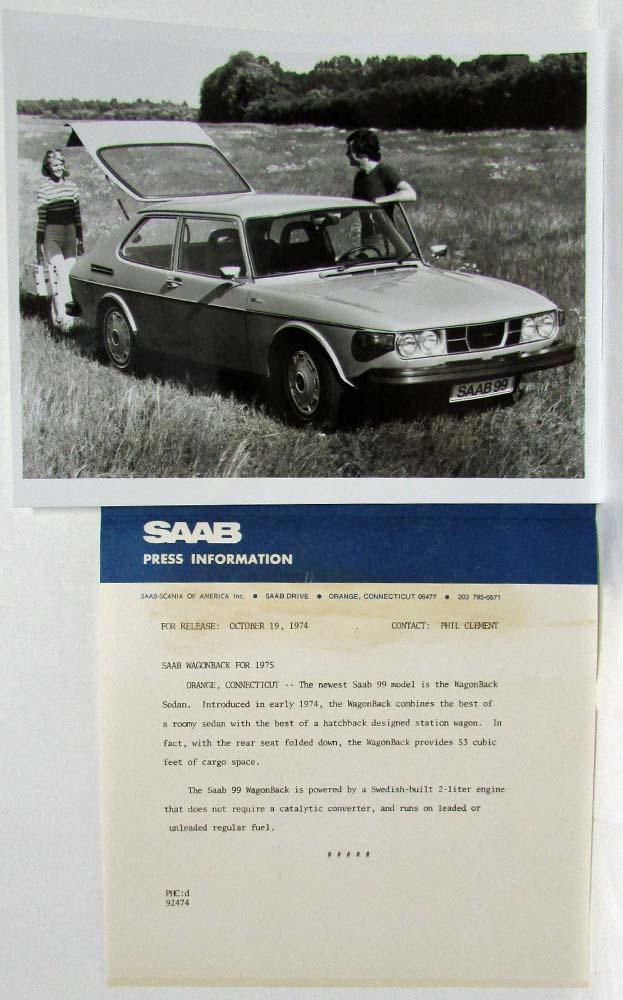 1975 Saab Press Kit - 99 - LE EMS Wagonback