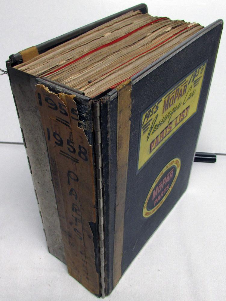 1955 1956 1957 1958 Mopar Parts Book Manual Chrysler Plymouth Dodge ...