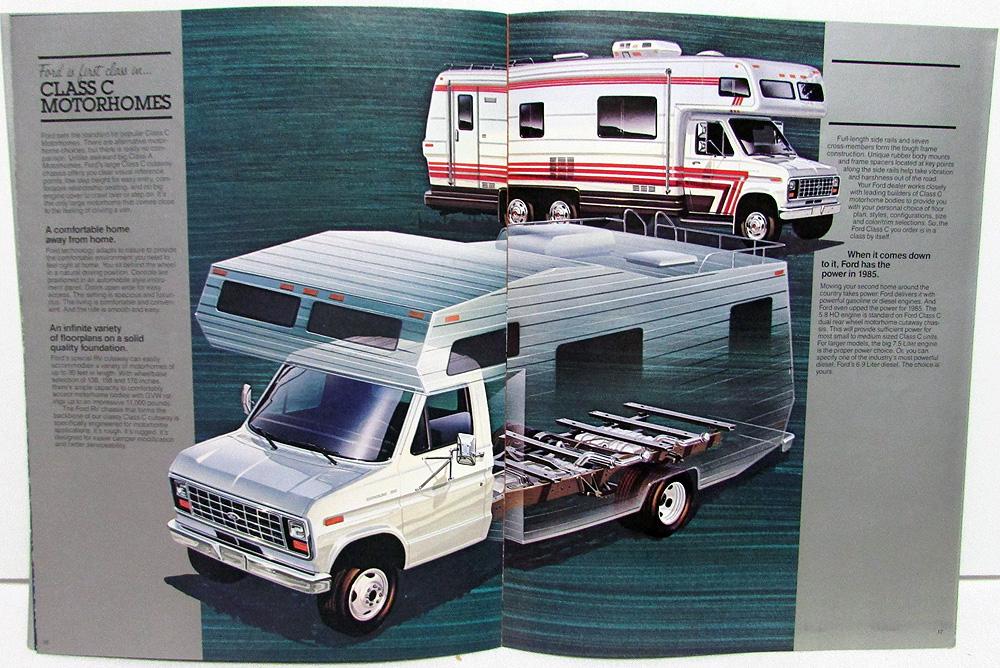 1985 Ford Dealer RV & Trailering Guide Pickup Camper Van Recreation Towing