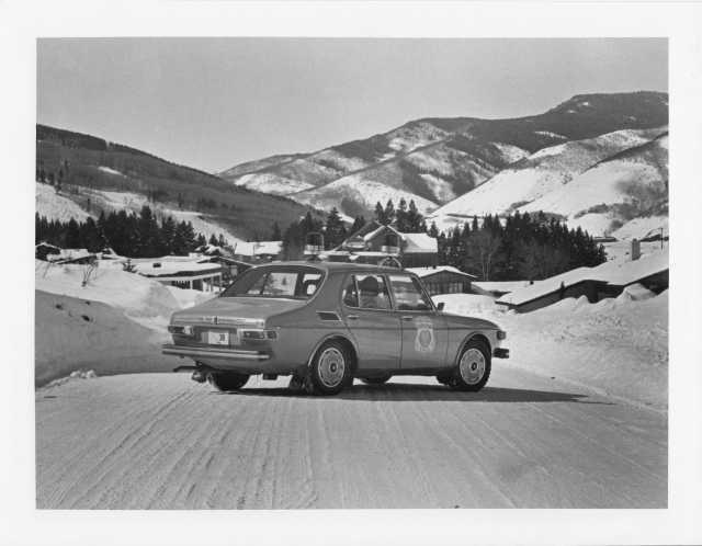1973 Saab 99 Press Photo and Releases 0042 - Vail Police