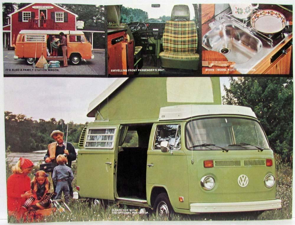 1977 VW Campmobile Sales Brochure Folder