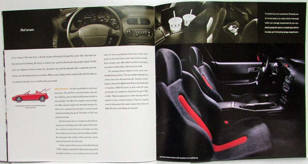 1995 Honda del Sol Prestige Sales Brochure