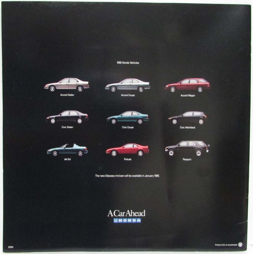 1995 Honda del Sol Prestige Sales Brochure