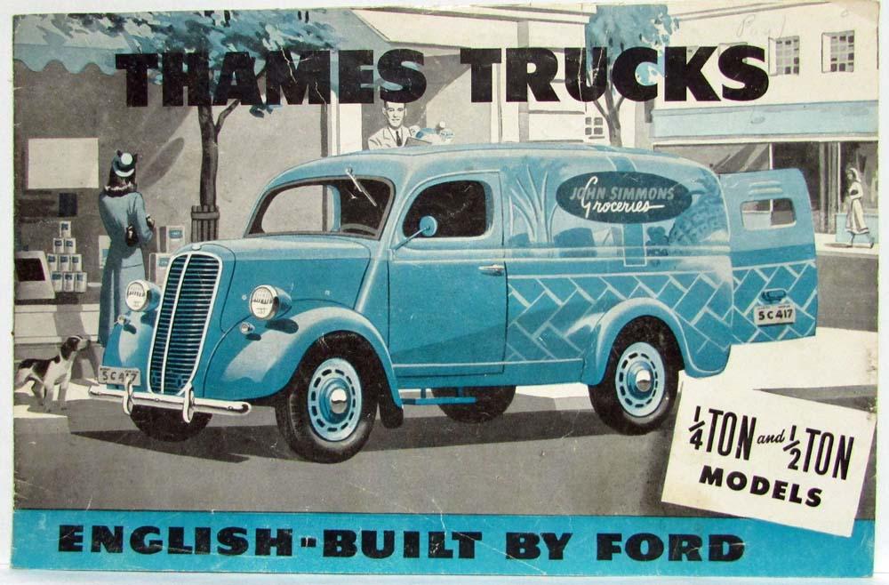 1950s Thames Truck 1/4 Ton and 1/2 Ton Models Sales Brochure - Canadian ...