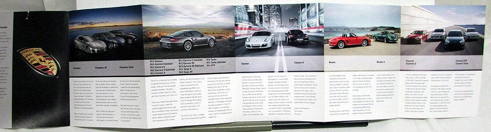 2009 Porsche Full Line Sales Folder Brochure Panamera 911 Cayman ...