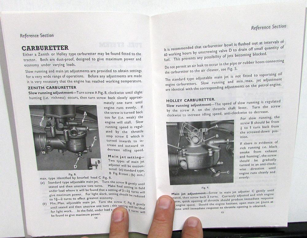 1948-1952 Ferguson Tractor Service Instruction Book TE-A20 TE-C20 TE ...