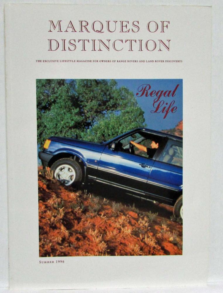 1996 Marques of Distinction Magazine for Owners of Range Rovers & Land ...