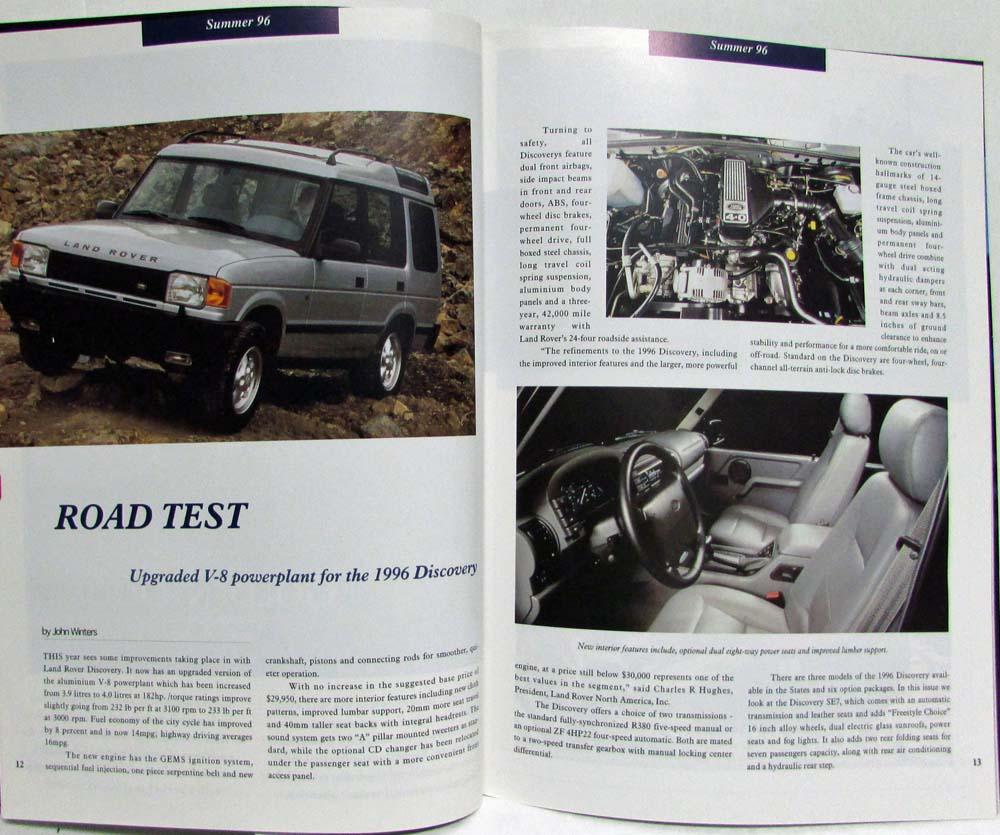 1996 Marques of Distinction Magazine for Owners of Range Rovers & Land ...
