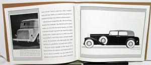 1931 Marmon Sixteen Dealer Sales Brochure Sedan Limo Convertible ...