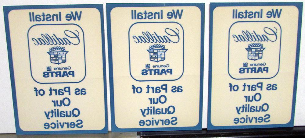 Vintage Cadillac Dealer Genuine GM Parts Service Department Sticker ...