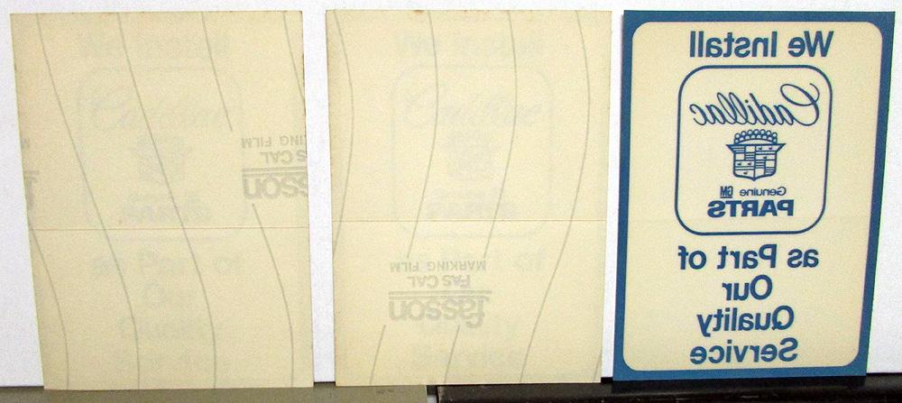 Vintage Cadillac Dealer Genuine GM Parts Service Department Sticker ...