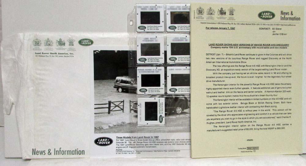 1997 Land Rover Press Kit - Range Rover Discovery Defender