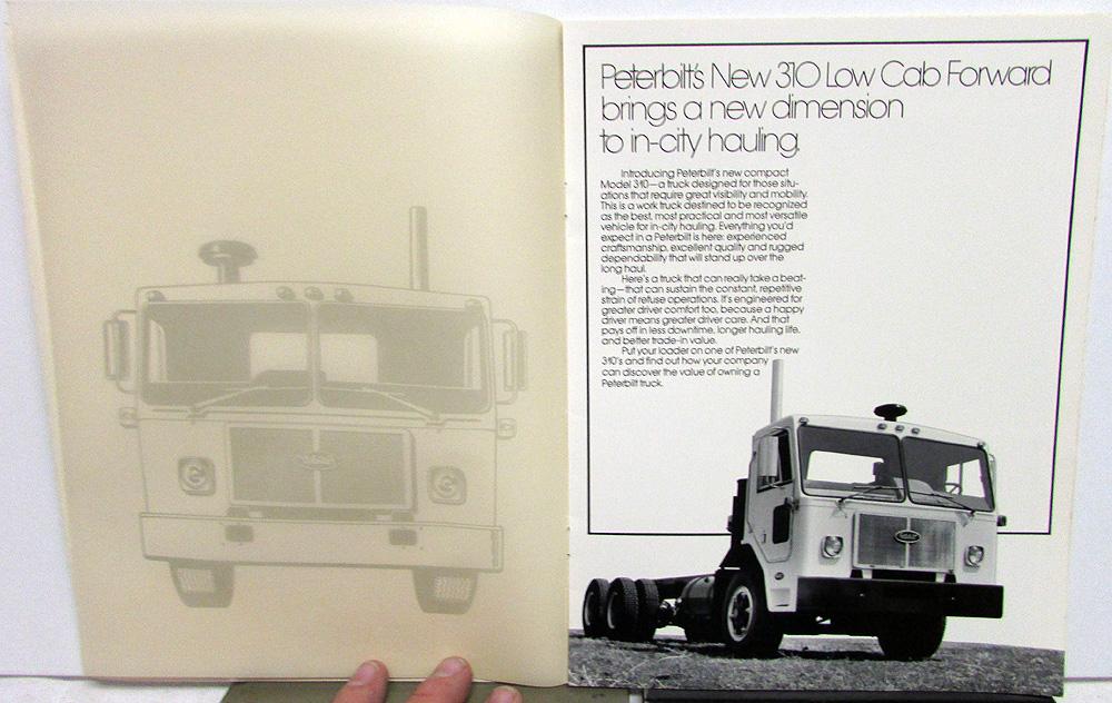 1978 Peterbilt Trucks Dealer Sales Brochure New Model 310 In-City Hauling