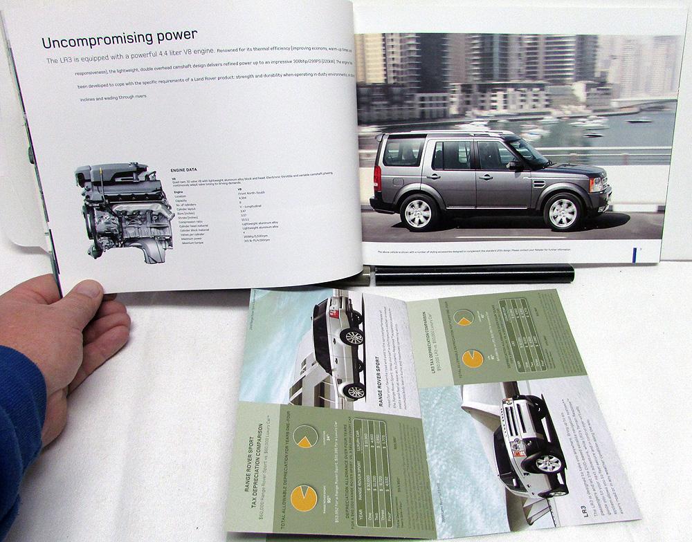 2008 Land Rover LR3 Dealer Prestige Sales Brochure Features Specifications