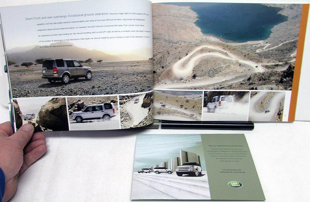 2008 Land Rover LR3 Dealer Prestige Sales Brochure Features Specifications