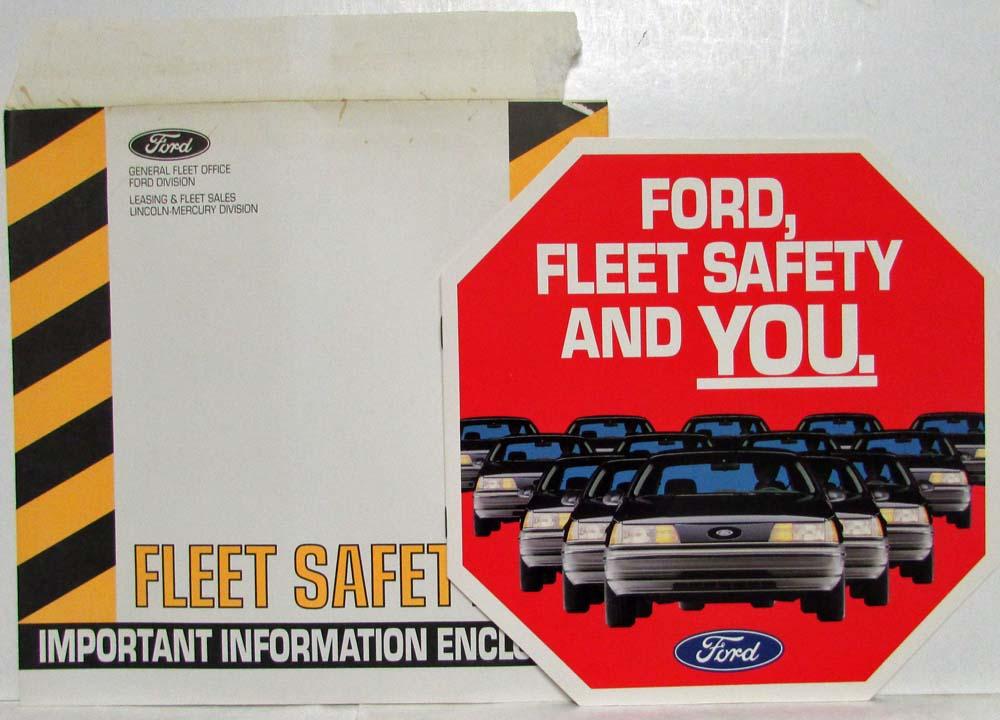 1991-1992 Ford Fleet Safety and You Brochure