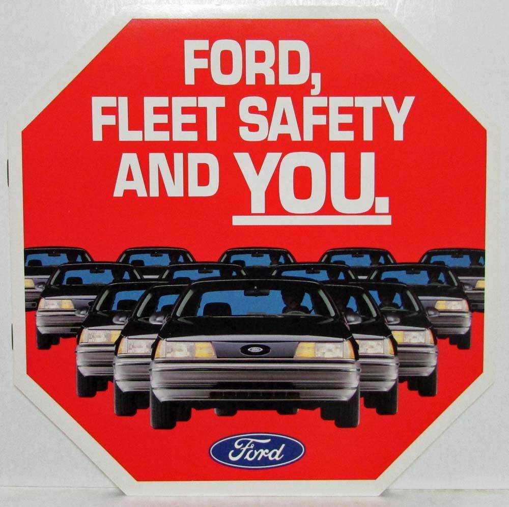 1991-1992 Ford Fleet Safety and You Brochure
