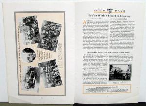 1916 Saxon Days Dealer Sales Brochure Booklet Six Roadster Delivery ...