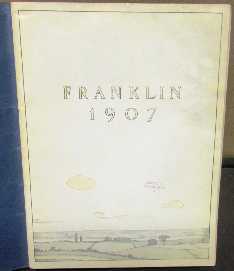 1907 Franklin Car D G H Runabouts Touring Town Carriages 4 & 6 Sale ...
