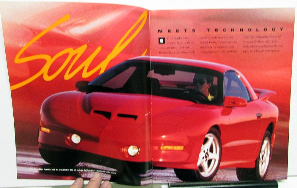 1996 Pontiac Firebird Dealer Sales Brochure Formula Trans Am Features ...