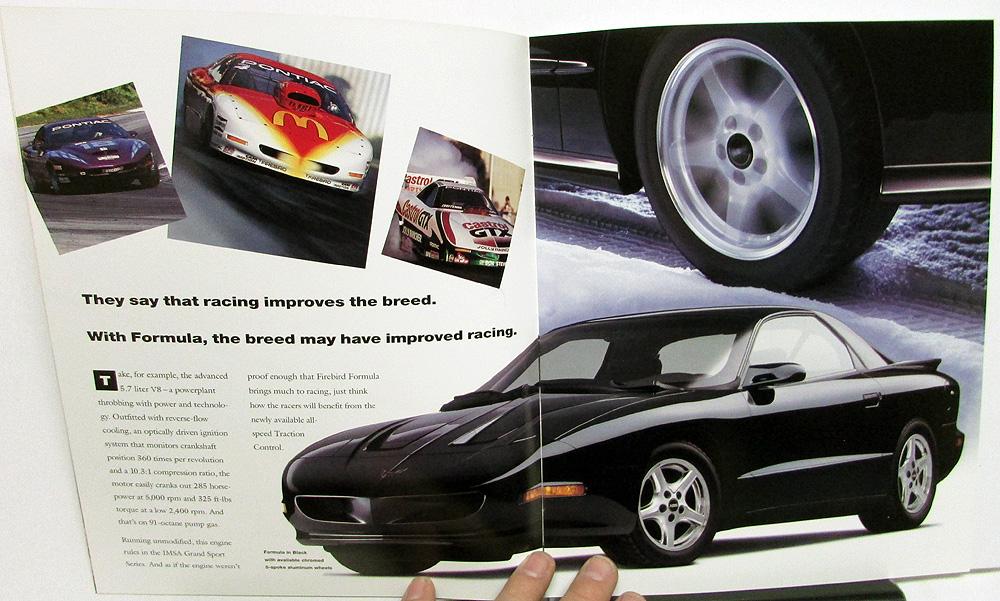 1996 Pontiac Firebird Dealer Sales Brochure Formula Trans Am Features ...
