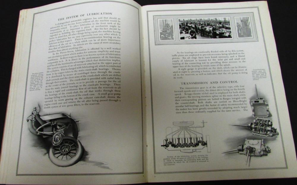 1908-1909 Pierce Arrow 24 36 40 48 60 Color Sales Brochure Original ...