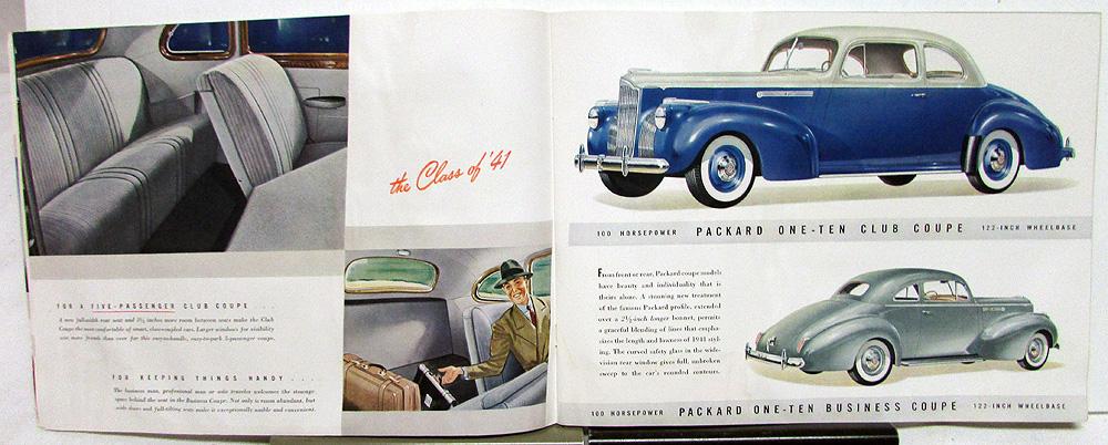 1941 Packard 110 & 120 Sales Brochure Original One-Ten One-Twenty Oversized