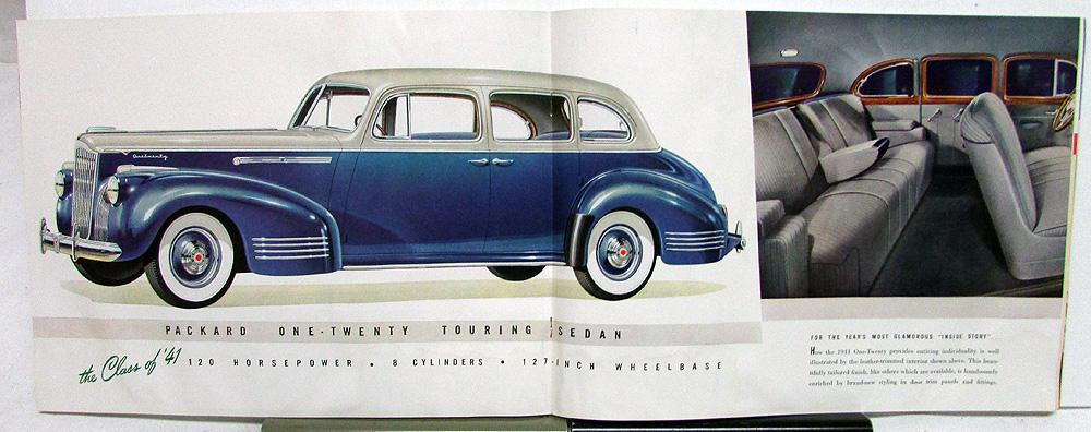 1941 Packard 110 & 120 Sales Brochure Original One-Ten One-Twenty Oversized