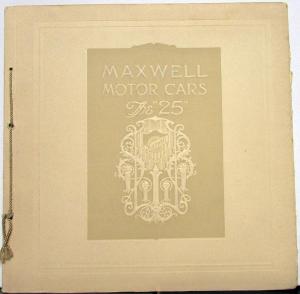 1914 1915 Maxwell Model 25 Motor Car Sales Brochure Pre 1916 Brass Era Orig