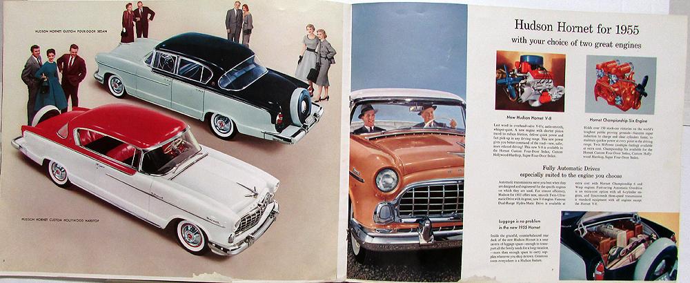 1955 Hudson Canadian Dealer Sales Brochure Hornet Hollywood Wasp