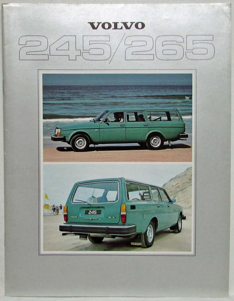 1980 Volvo 245/265 Series Sales Brochure - French Text
