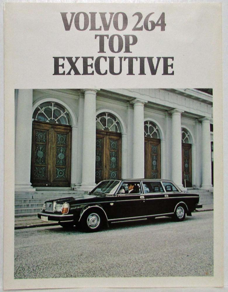 1976-1981 Volvo 264 Top Executive Limousine Sales Brochure - Swedish Text