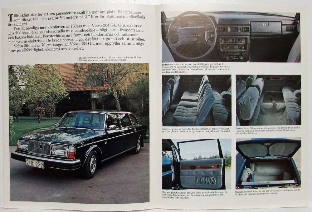 1976-1981 Volvo 264 Top Executive Limousine Sales Brochure - Swedish Text