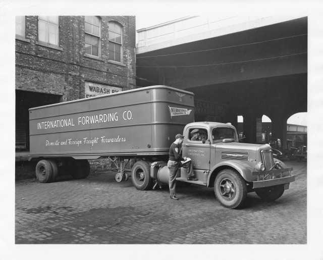 1950s White Tractor Trailer Truck Press Photo 0248 - International ...