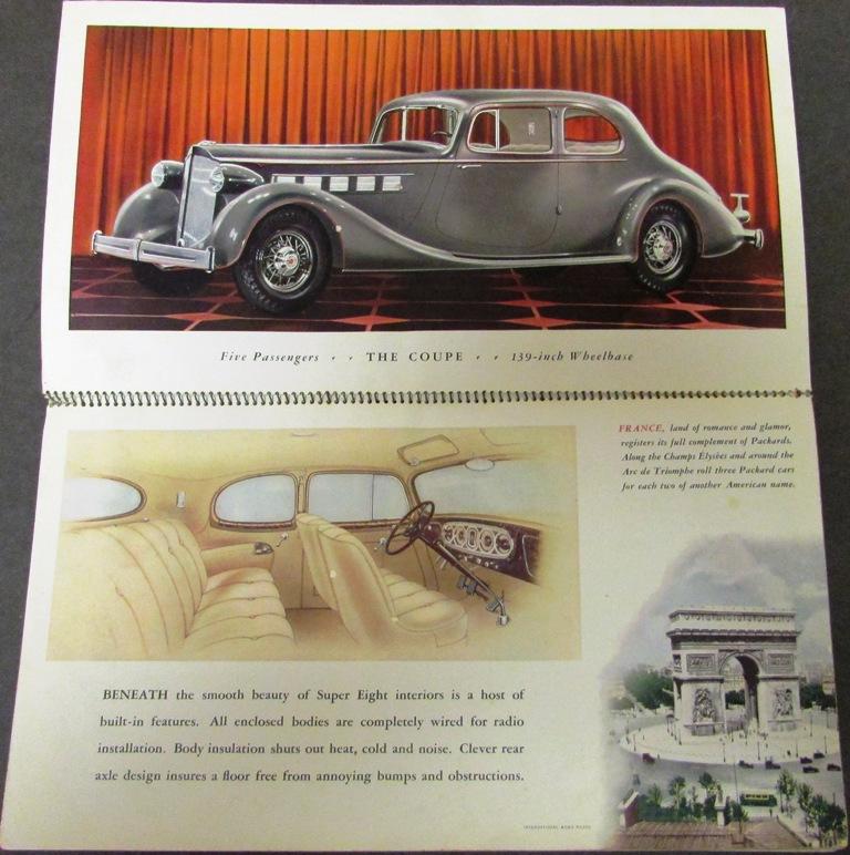 1935 Packard Super 8 Sedan Limo Coupe Roadster Victoria Phaeton Sales ...