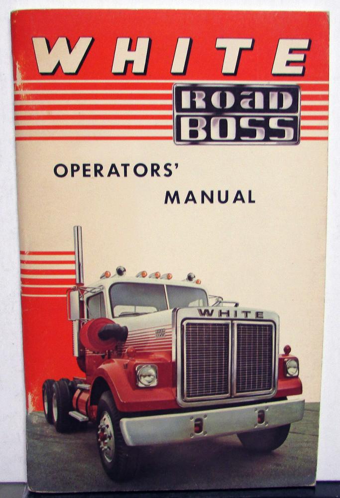 white Road Boss 2 Service, Shop & Owner's Manuals | Troxel's Auto ...