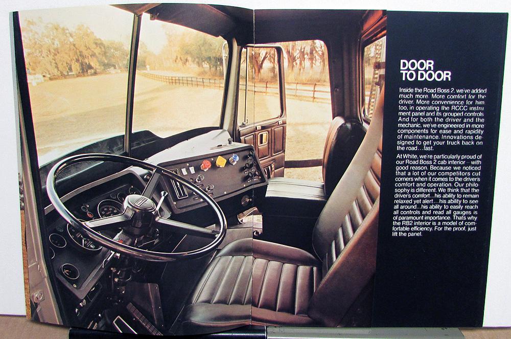 1980 White Road Boss 2 Truck Features Sales Brochure Original