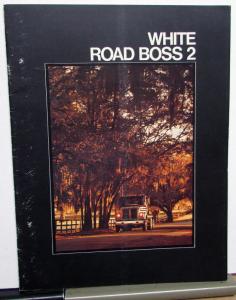 1980 White Road Boss 2 Truck Features Sales Brochure Original