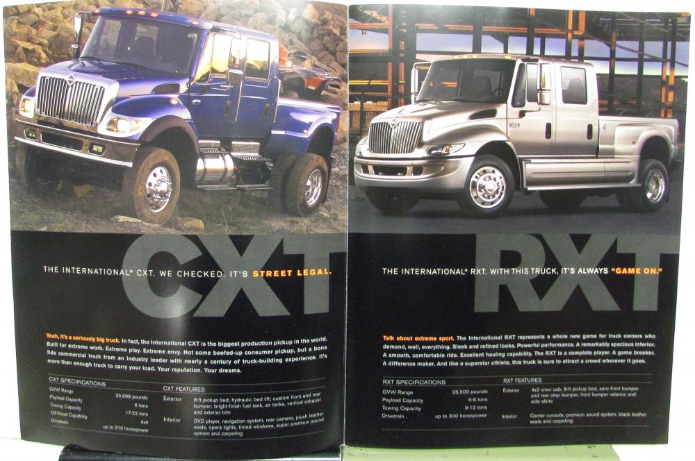 2005 International Trucks IHC XT Family Sales Folder Brochure Original