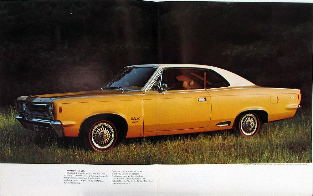 1968 AMC Rambler Rebel 550 770 SST Convertible Wagon Sales Brochure ...