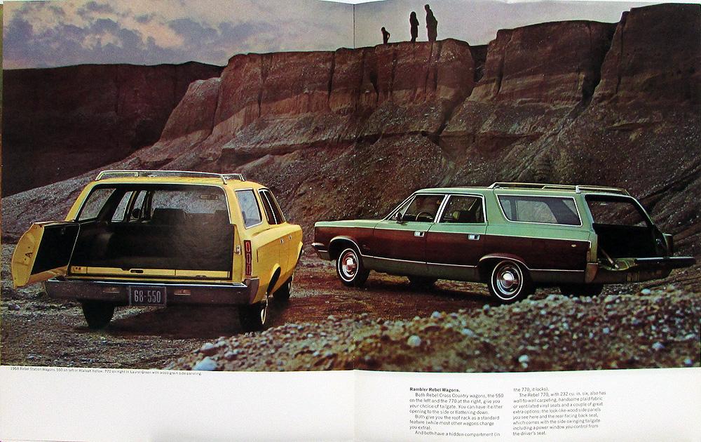 1968 AMC Rambler Rebel 550 770 SST Convertible Wagon Sales Brochure ...