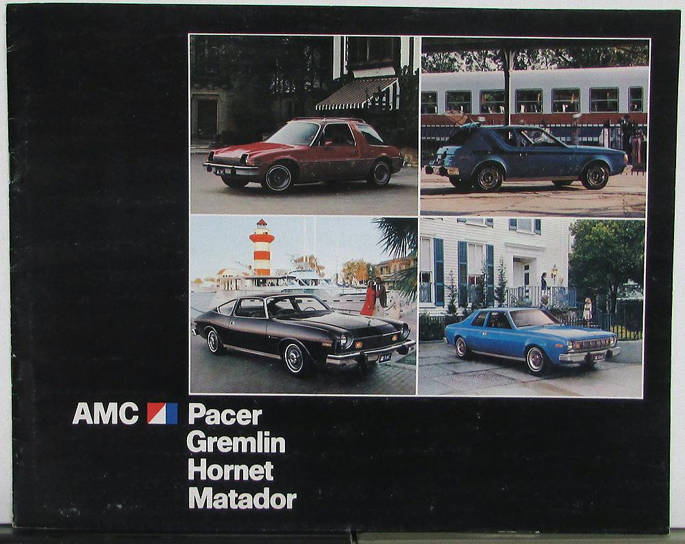 1975 AMC Pacer Gremlin Hornet Matador Color Sales Brochure Original
