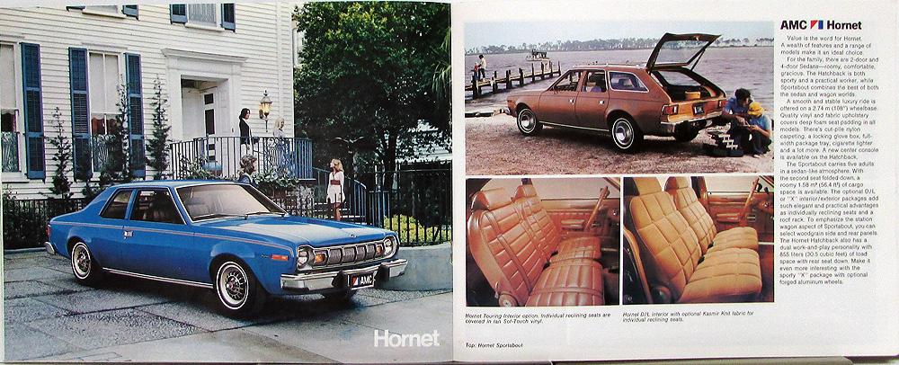 1975 AMC Pacer Gremlin Hornet Matador Color Sales Brochure Original
