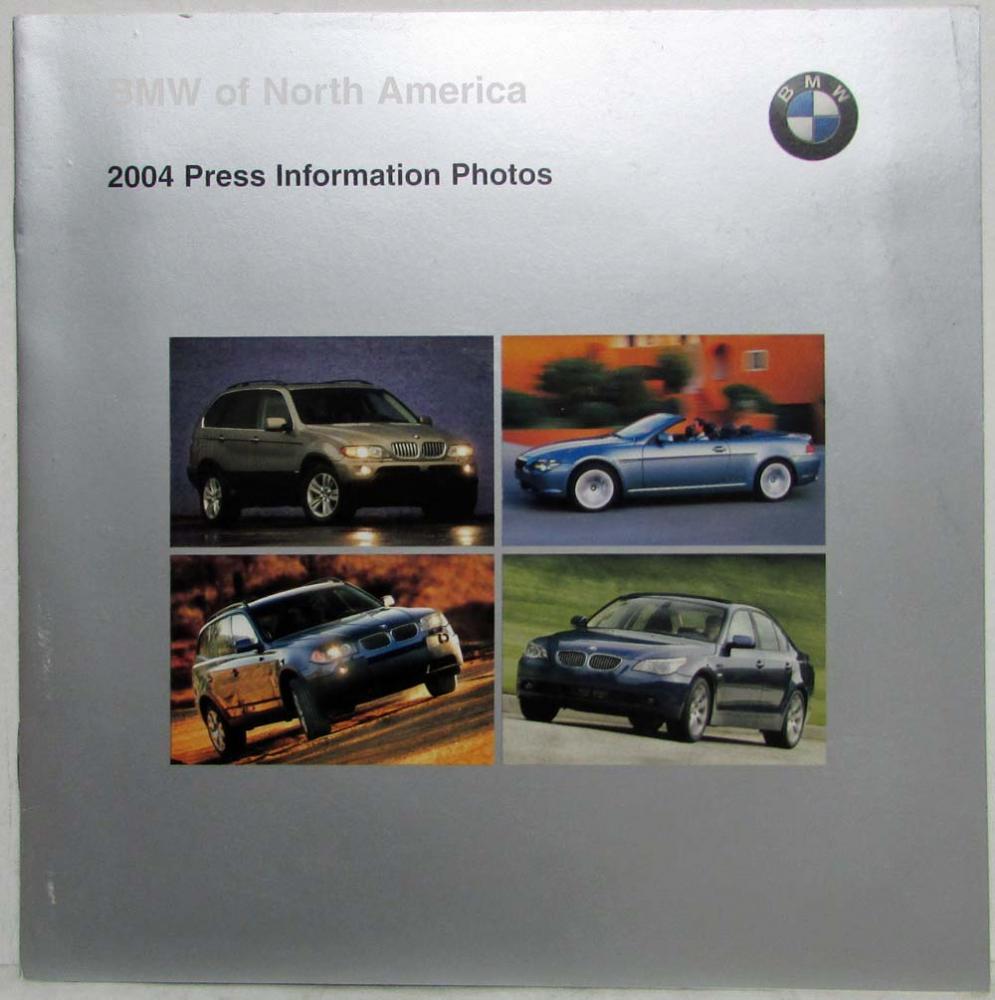 2004 BMW Press Information Photos CD Media Press Kit