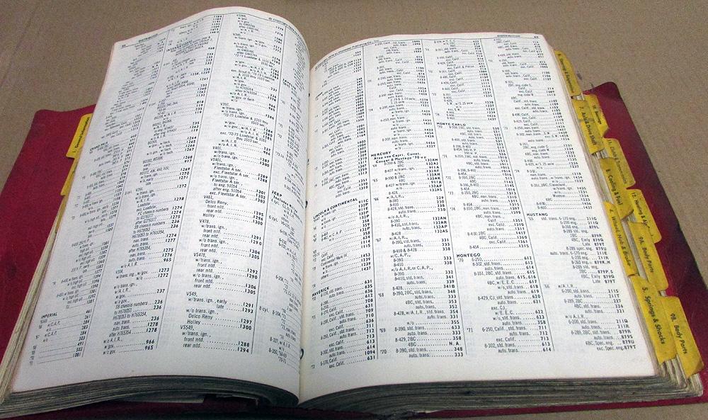 1964-74 Hollander Car & Truck Parts Interchange Book 40th Edition GM ...