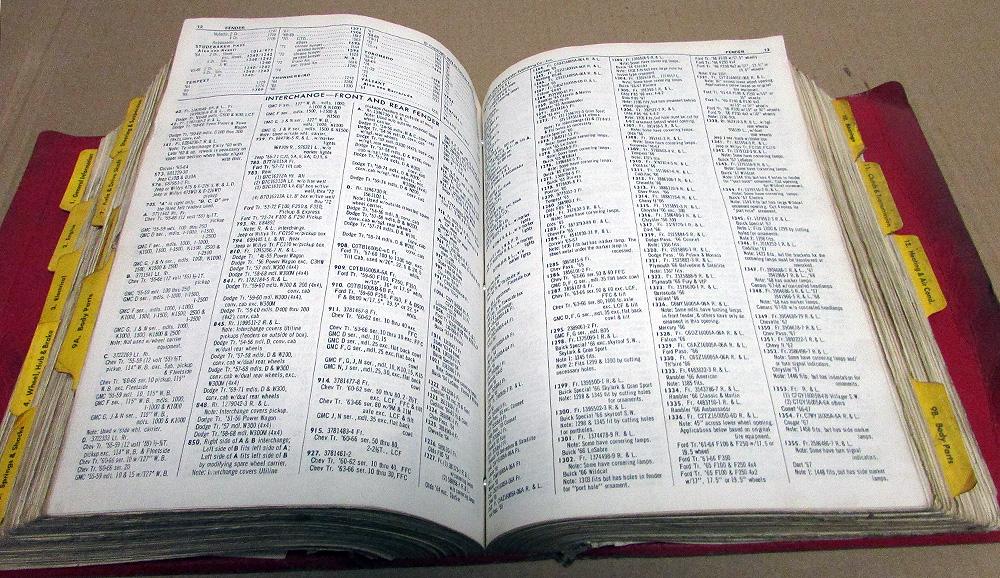 1964-74 Hollander Car & Truck Parts Interchange Book 40th Edition GM ...