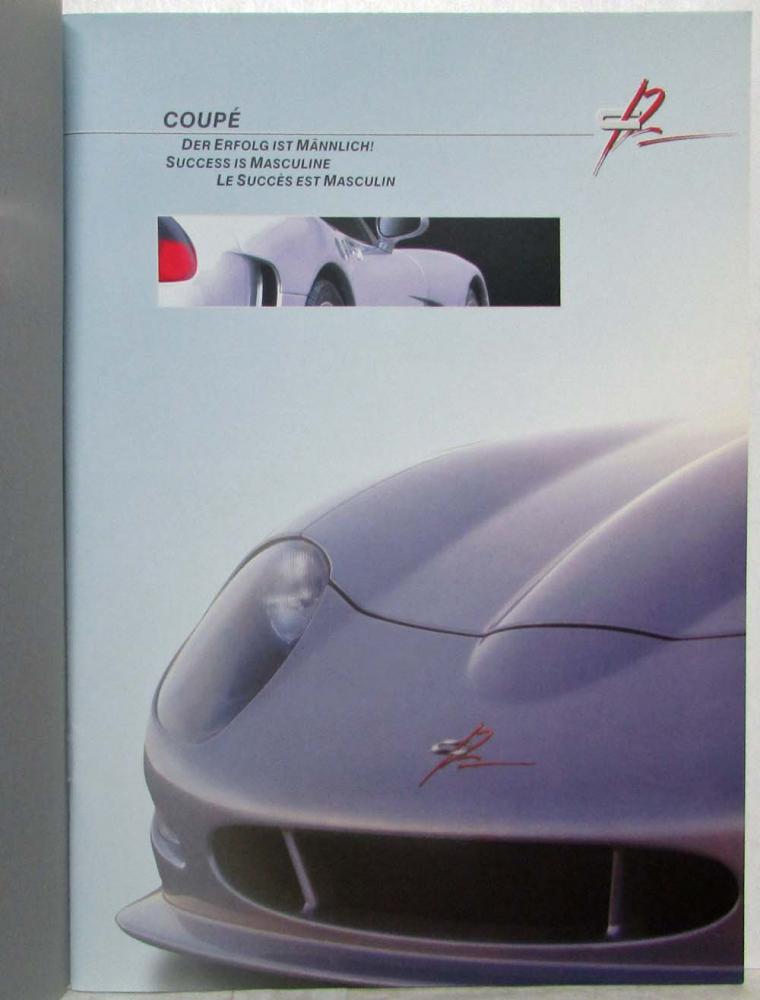 1997-2001 Callaway C12 based on Chevy Corvette Sales Brochure - Multi ...